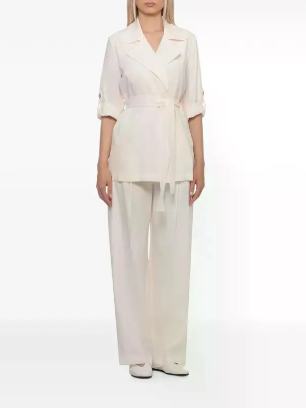 Marella Belted Notch-lapel Duster Coat