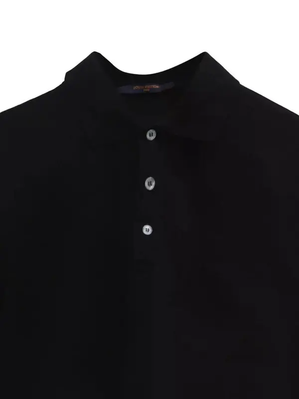 LOUIS VUITTON Short-sleeved Polo Shirt - Black