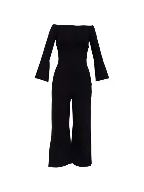 Roland Mouret Boat Neck Jumpsuit - Black