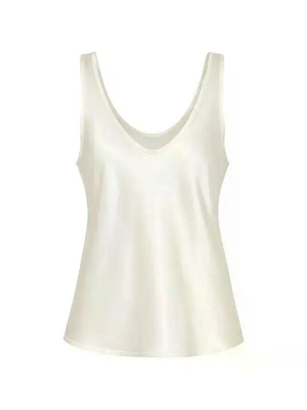 Enza Costa Silk Tank Top - White