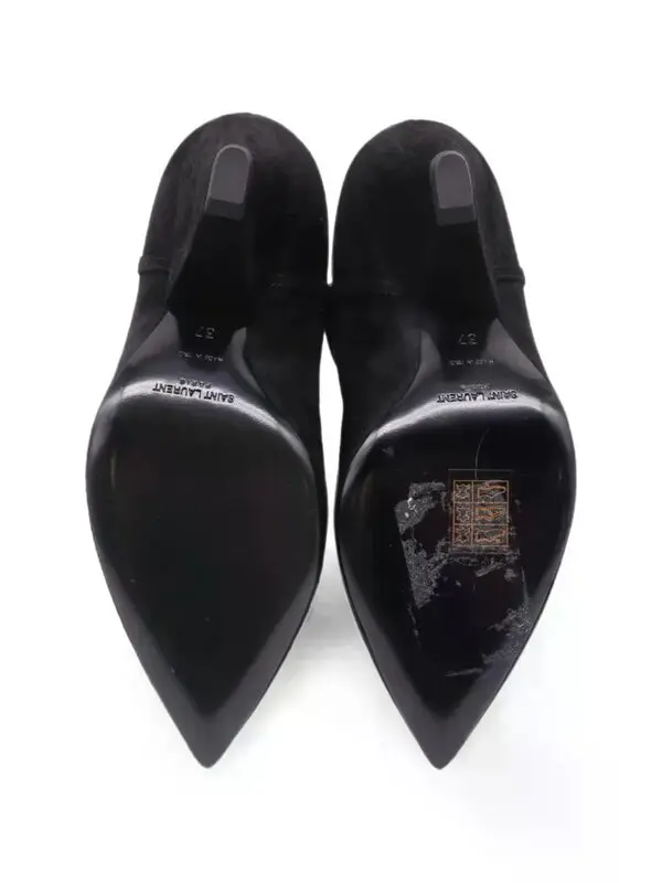 Saint Laurent 2010s Niki Wedge Ankle Boots - Black