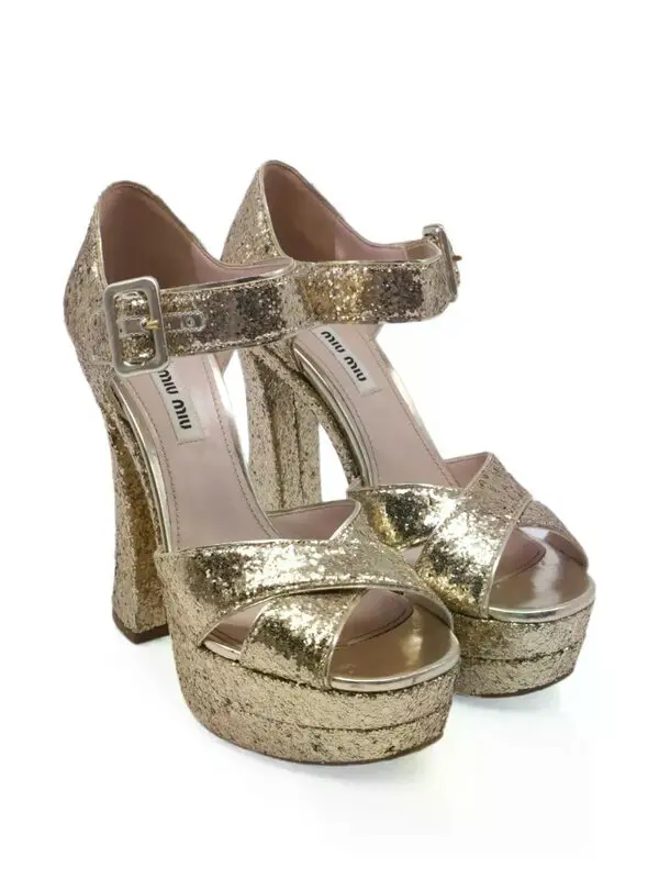 Miu Miu Mary Jane Cross-strap Sandals