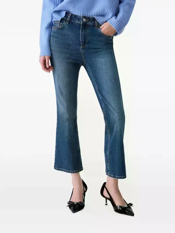 Liu Jo Bootcut Jeans With Rhinestones
