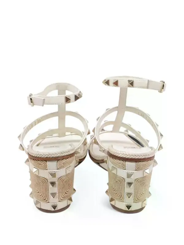 Valentino Garavani Rockstud Wedge Sandals - White