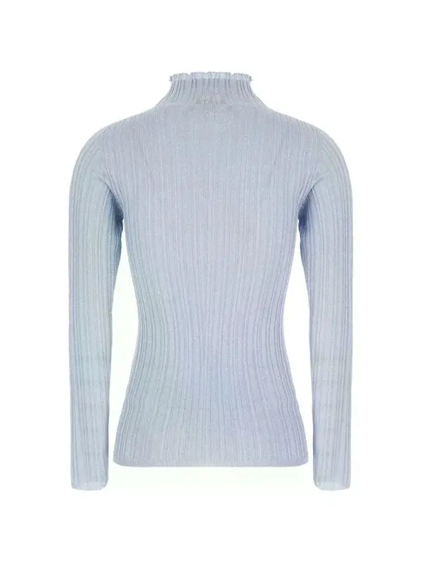 Fabiana Filippi Ribbed-knit High-neck Sweater - Blue