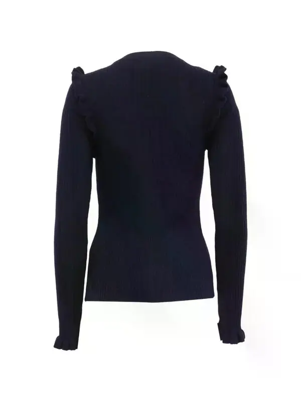 See By Chloé Ruffled Ribbed Knit Sweater