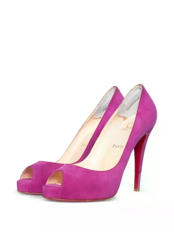 CHRISTIAN LOUBOUTIN Hyper Prive Peep-toe Pumps - Pink