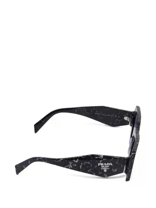 Prada Marble-print Geometric Sunglasses
