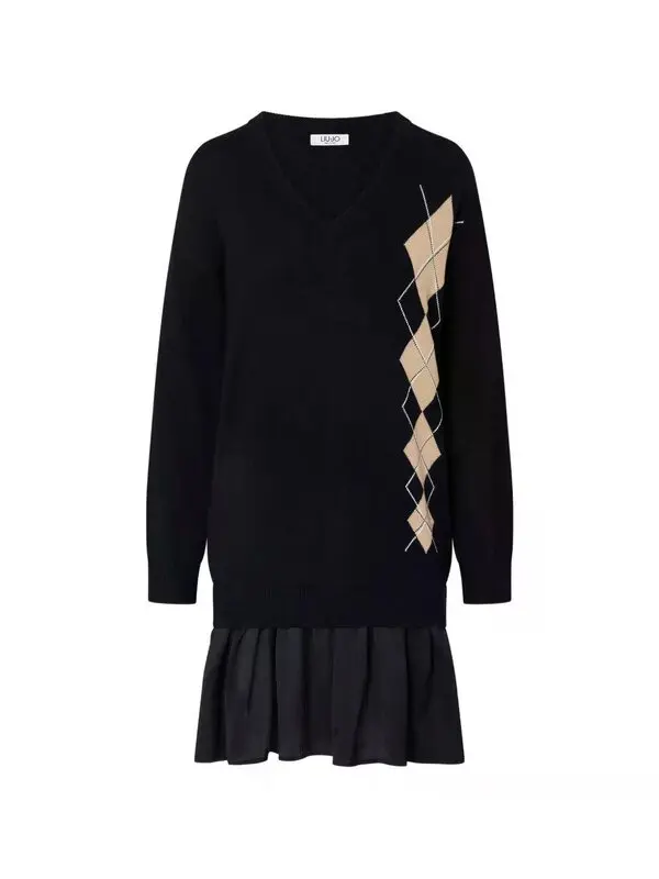 Liu Jo Short Knit Dress - Black