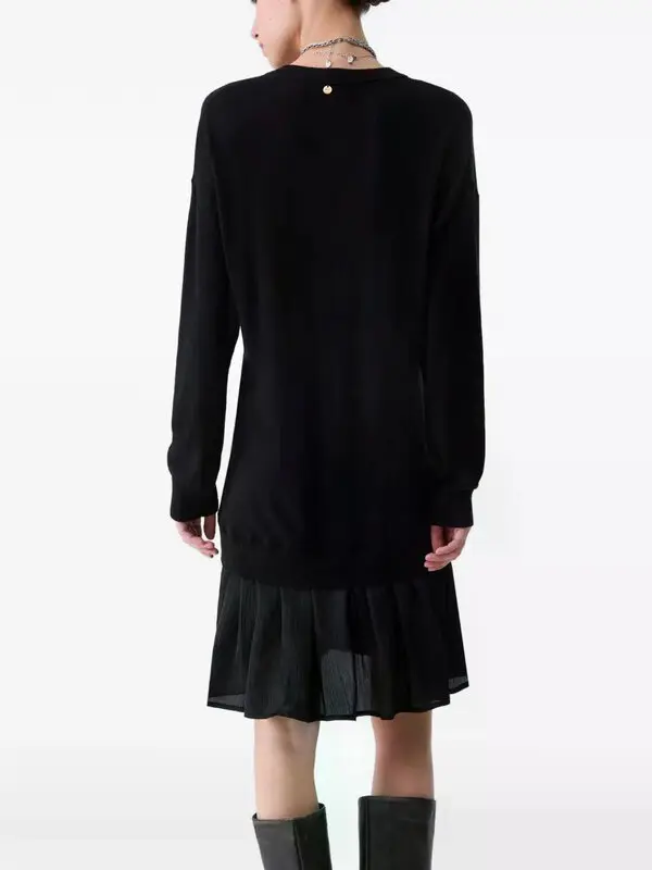 Liu Jo V-neck Argyle Knit Dress