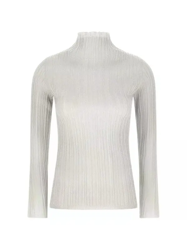Fabiana Filippi Ribbed Mock-neck Sweater - White