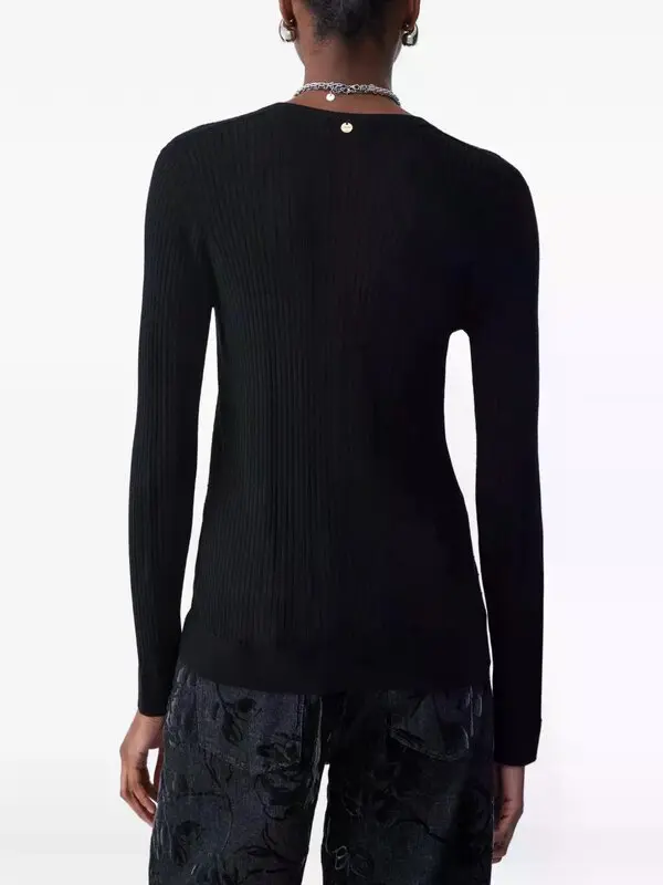 Liu Jo Wool Sweater With V-neck