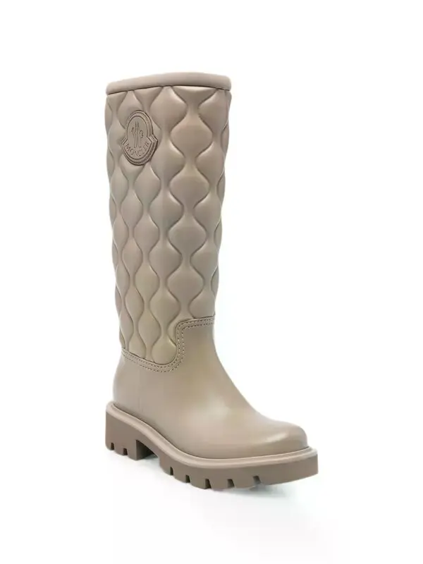 Moncler Quilted Logo-patch Boots