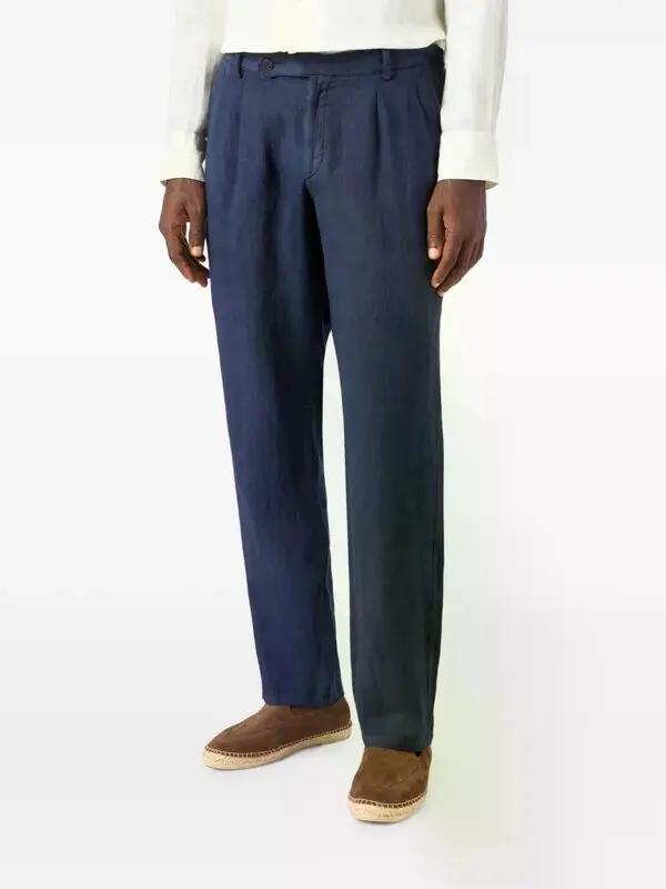MC2 SAINT BARTH Havier Pleated Tailored Trousers - Blue