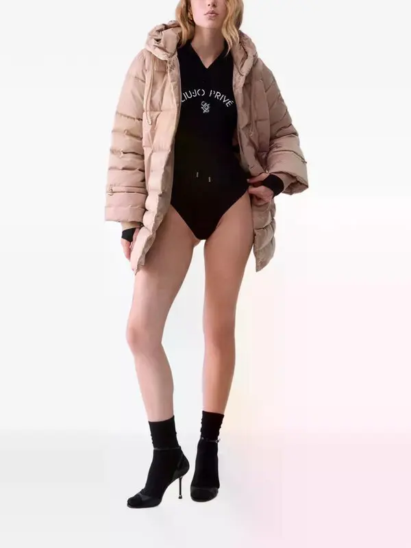 Liu Jo Knit Bodysuit With Hood And Sequins