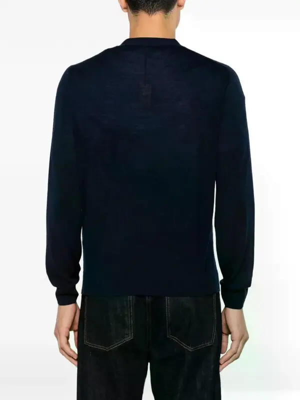 Canali Button-fastening V-neck Cardigan