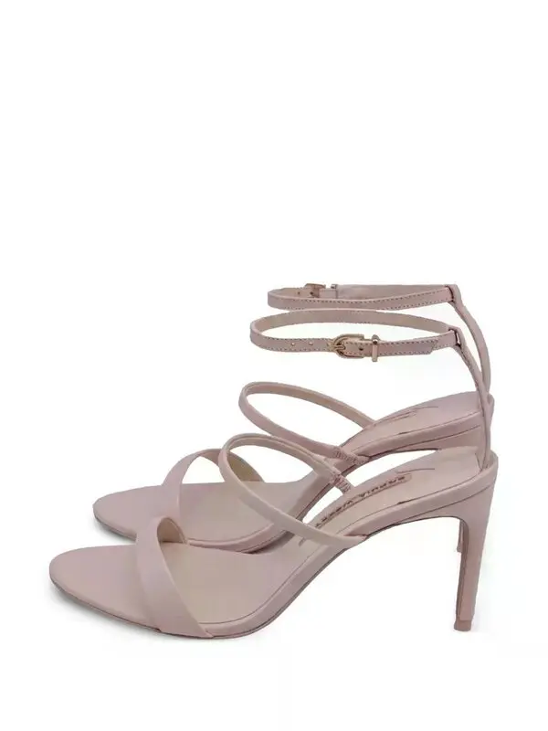 SOPHIA WEBSTER Leather Ankle Strap Stiletto Sandals