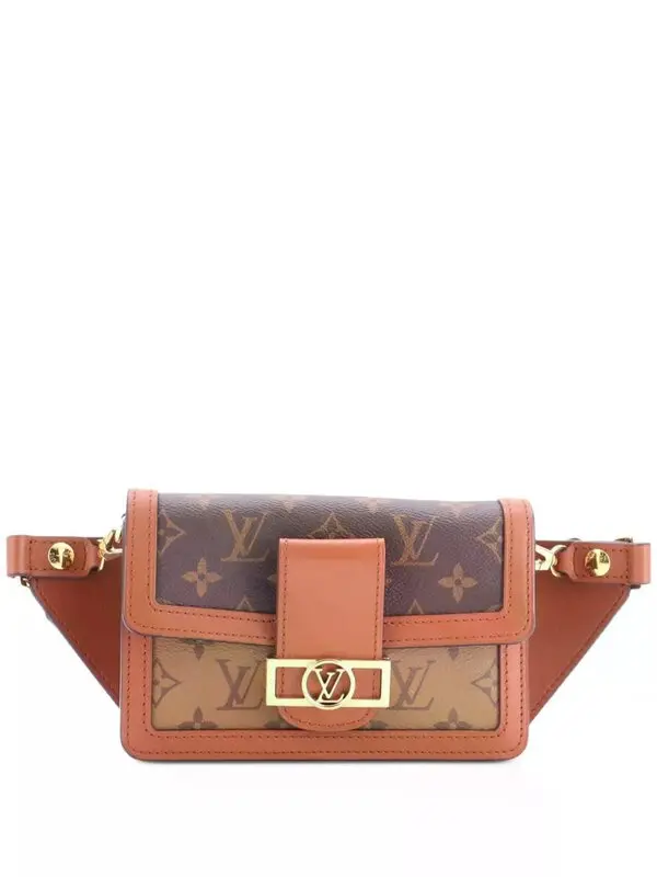 LOUIS VUITTON Dauphine Bumbag Reverse Monogram Canvas Belt Bag - Brown