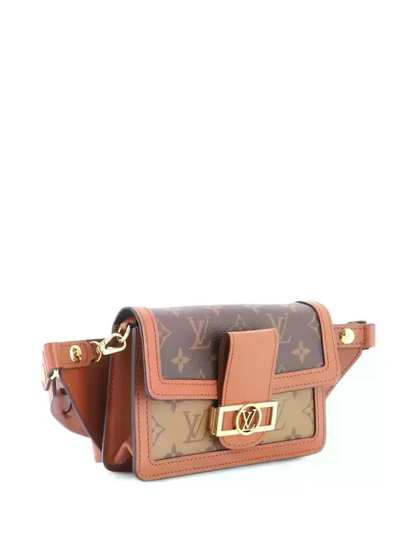 LOUIS VUITTON Dauphine Bumbag Reverse Monogram Canvas Belt Bag - Brown