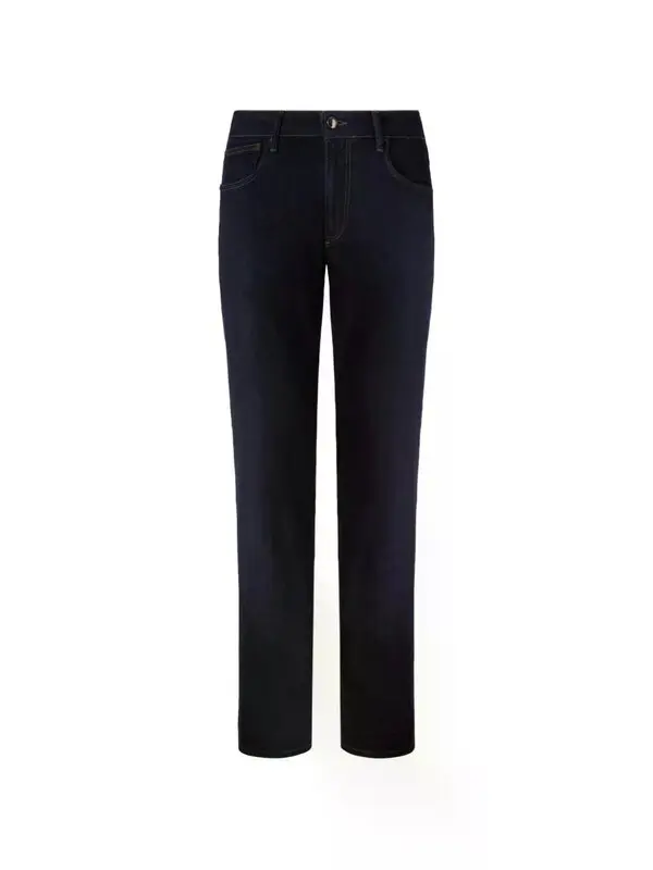 Pal Zileri Contrast-stitch Five-pocket Jeans - Blue