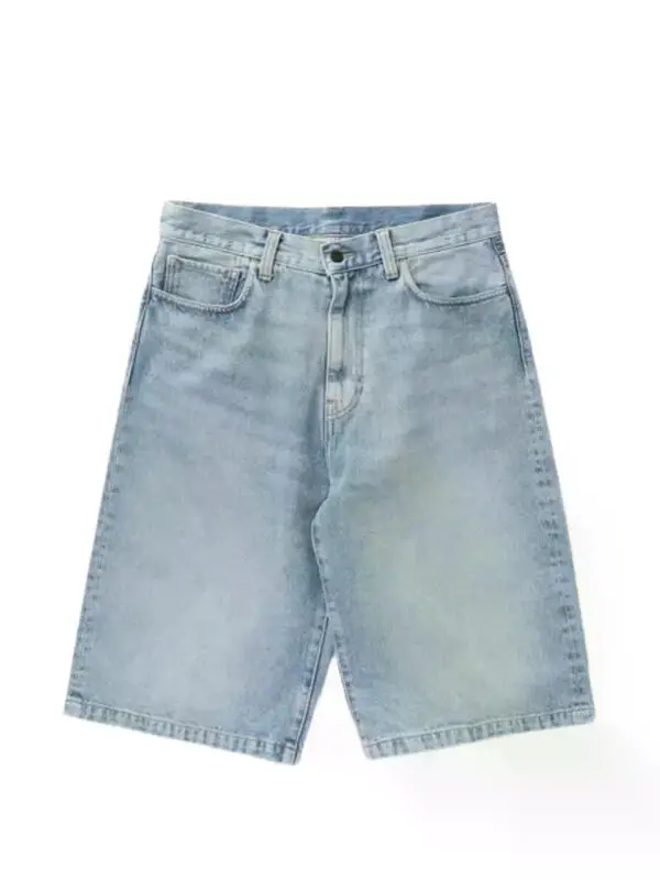 Carhartt Work In Progress Langdon Logo-patch Shorts - Blue