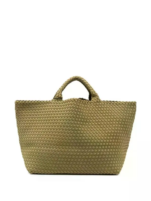 NAGHEDI Large St Barth's Woven Tote Bag - Green