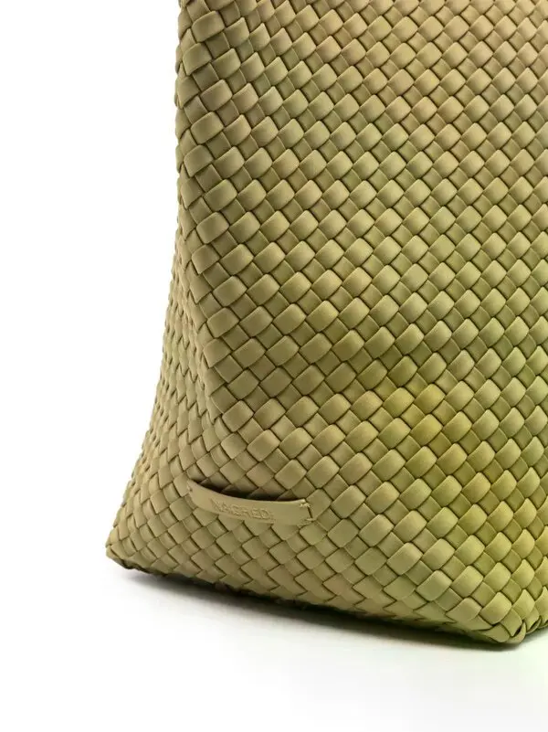 NAGHEDI Large St Barth's Woven Tote Bag - Green