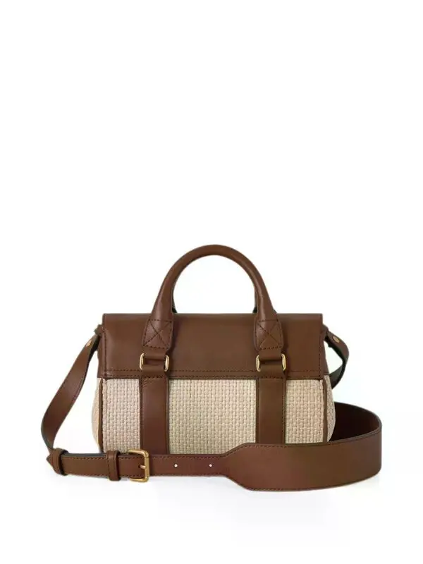 Mulberry Mini Bayswater Raffia Shoulder Bag