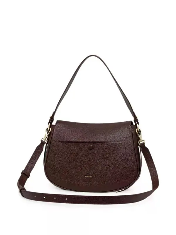 COCCINELLE Grained Leather Shoulder Bag