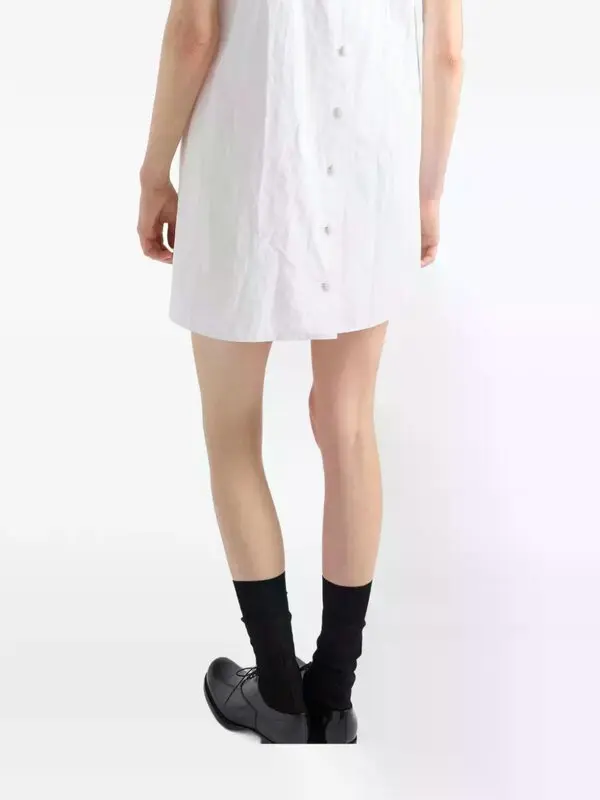 Prada Embroidered Old Reps Fabric Mini Dress