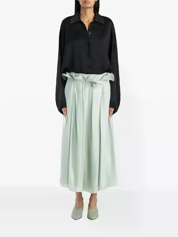 Khaite Bodine Epaulette Shirt - Black
