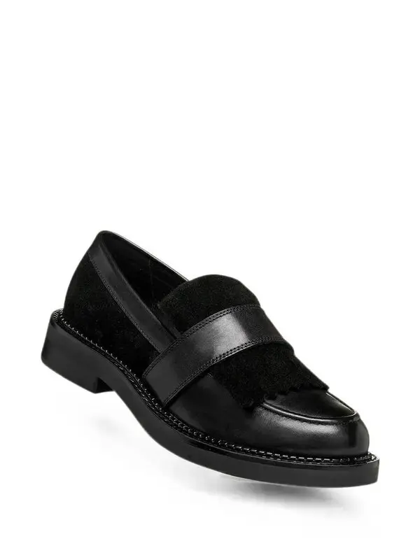 Geox Fringed Panelled Loafers