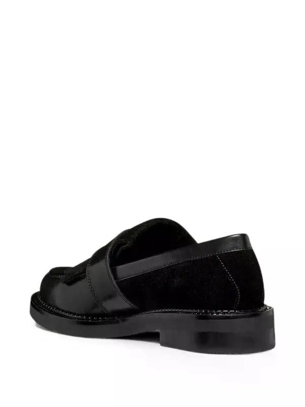 Geox Fringed Panelled Loafers
