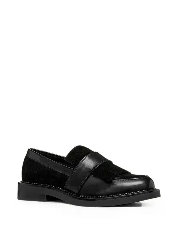 Geox Fringed Panelled Loafers