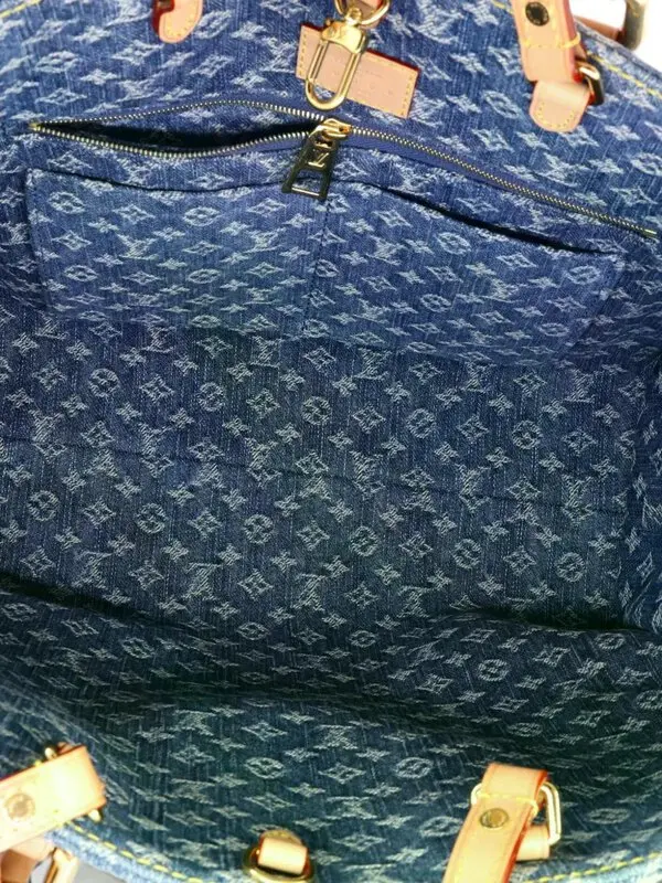 LOUIS VUITTON Monogram Denim Mm Tote Bag