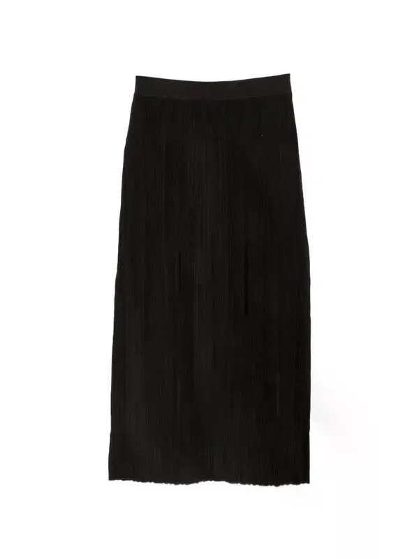 ALYSI Ribbed-knit Skirt - Brown