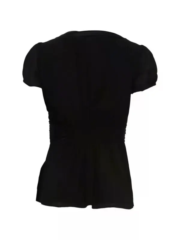 Etro Sequin Embellished Short Sleeve Blouse