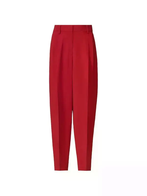 Fabiana Filippi Pleated Pressed-crease Trousers - Red
