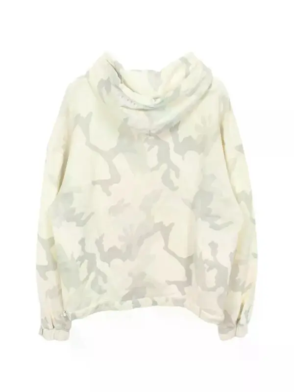 Dolce & Gabbana White Camouflage Half-zip Hoodie