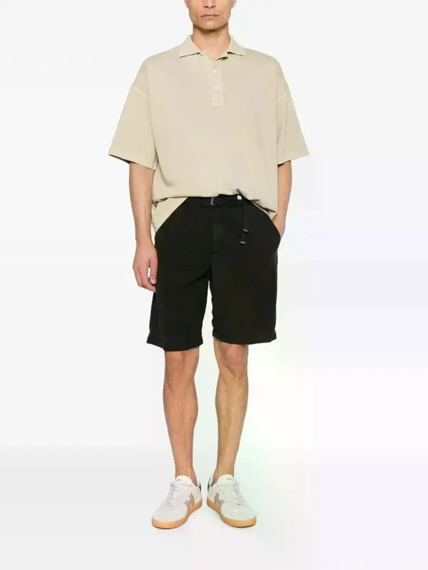 MYTHS Belted Straight-leg Shorts