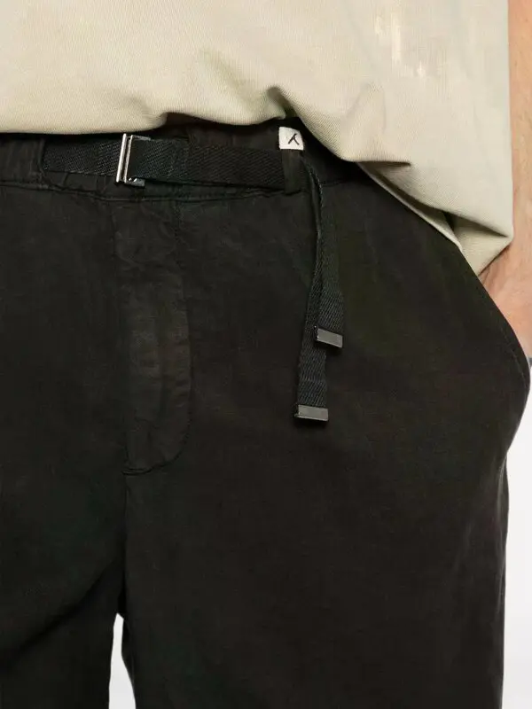 MYTHS Belted Straight-leg Shorts
