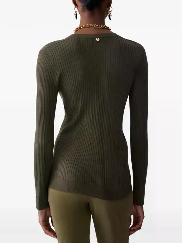 Liu Jo Wool Sweater With V-neck