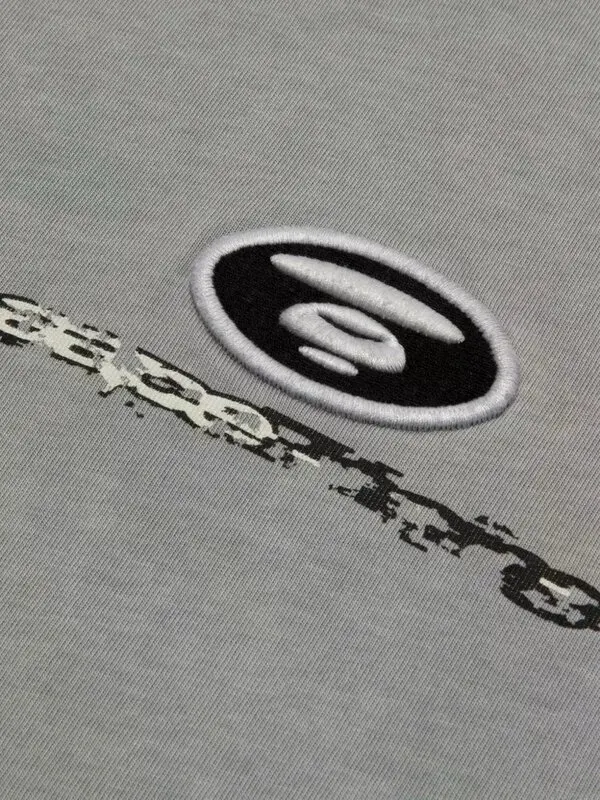AAPE BY *A BATHING APE Moonface Graphic-print T-shirt - Grey