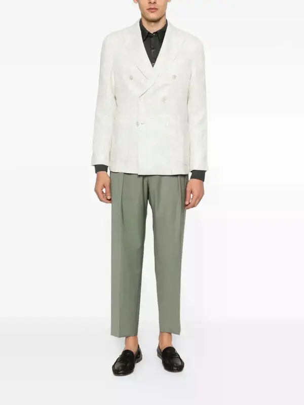 BRIGLIA 1949 Portobello Pleated Trousers - Green