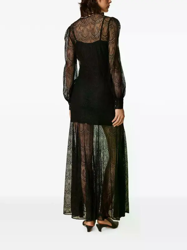 TWINSET Valenciennes Lace Long Dress
