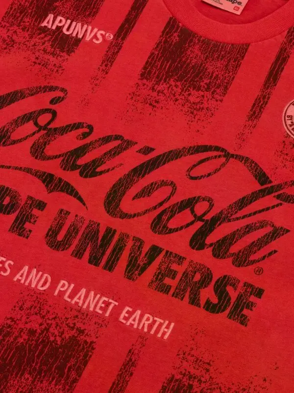 AAPE BY *A BATHING APE X Coca-cola Graphic-print T-shirt
