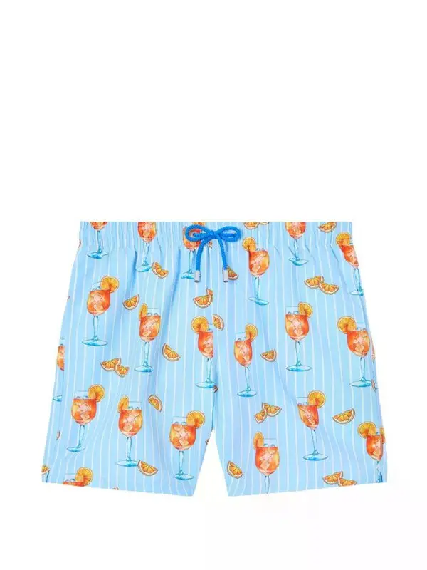 MC2 SAINT BARTH Gustavia Aperol Swim Shorts - Blue
