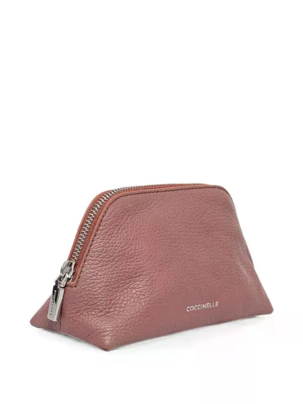 COCCINELLE Grained Leather Make-up Bag