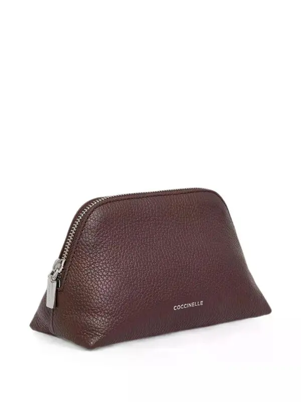 COCCINELLE Grained Leather Make-up Bag