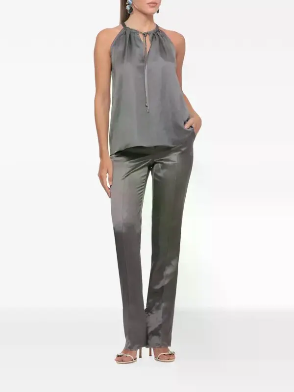 EMME Halterneck Pleated Halterneck Blouse